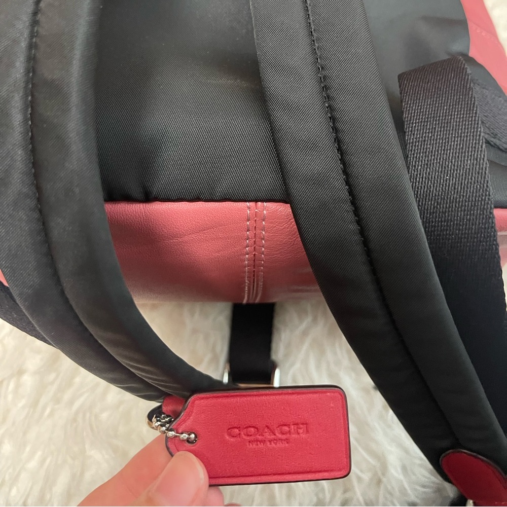 Coach Charlie Signature Cherry Mini Backpack - Gem